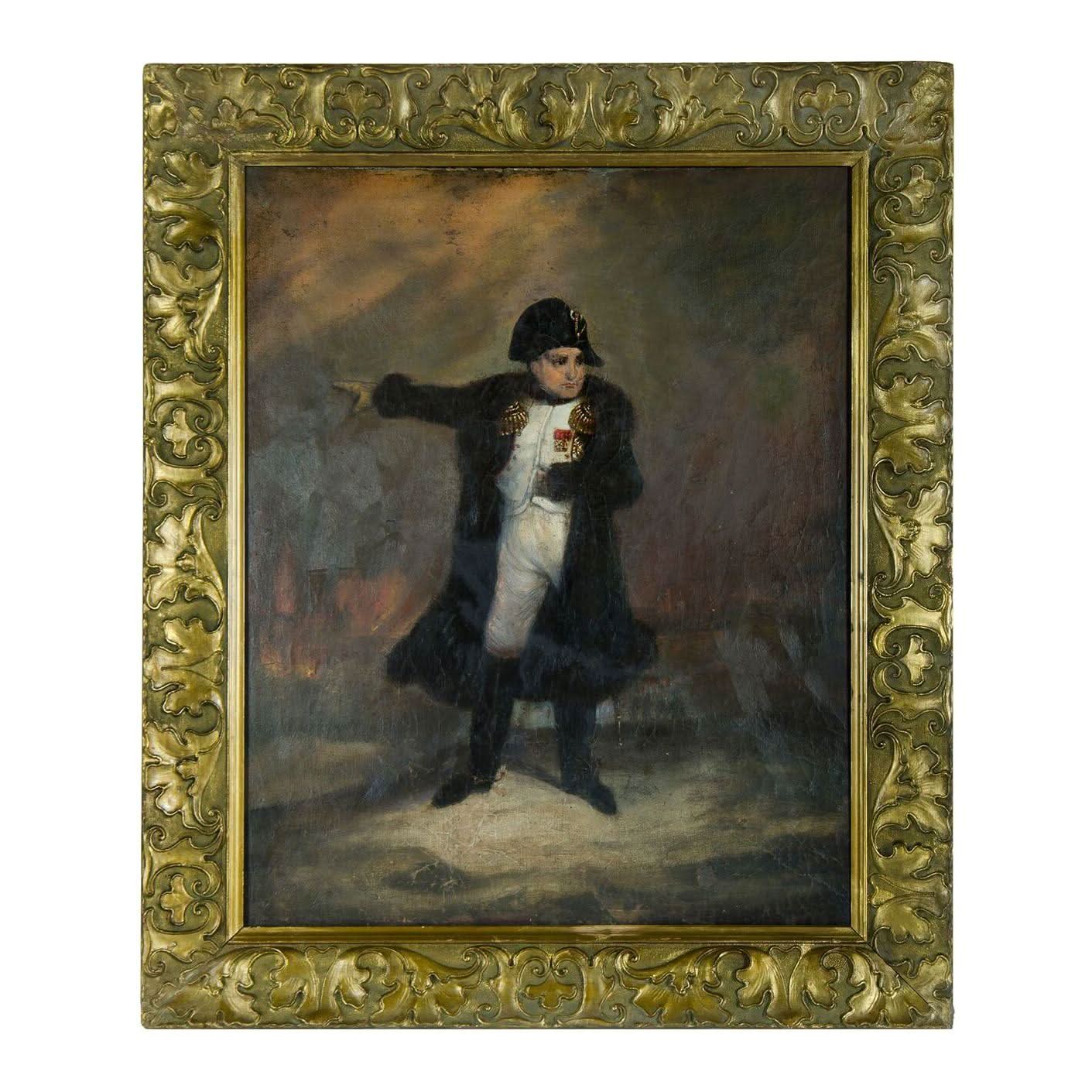 Shop Antique French oil painting Napoleon Bonaparte | Bazaa