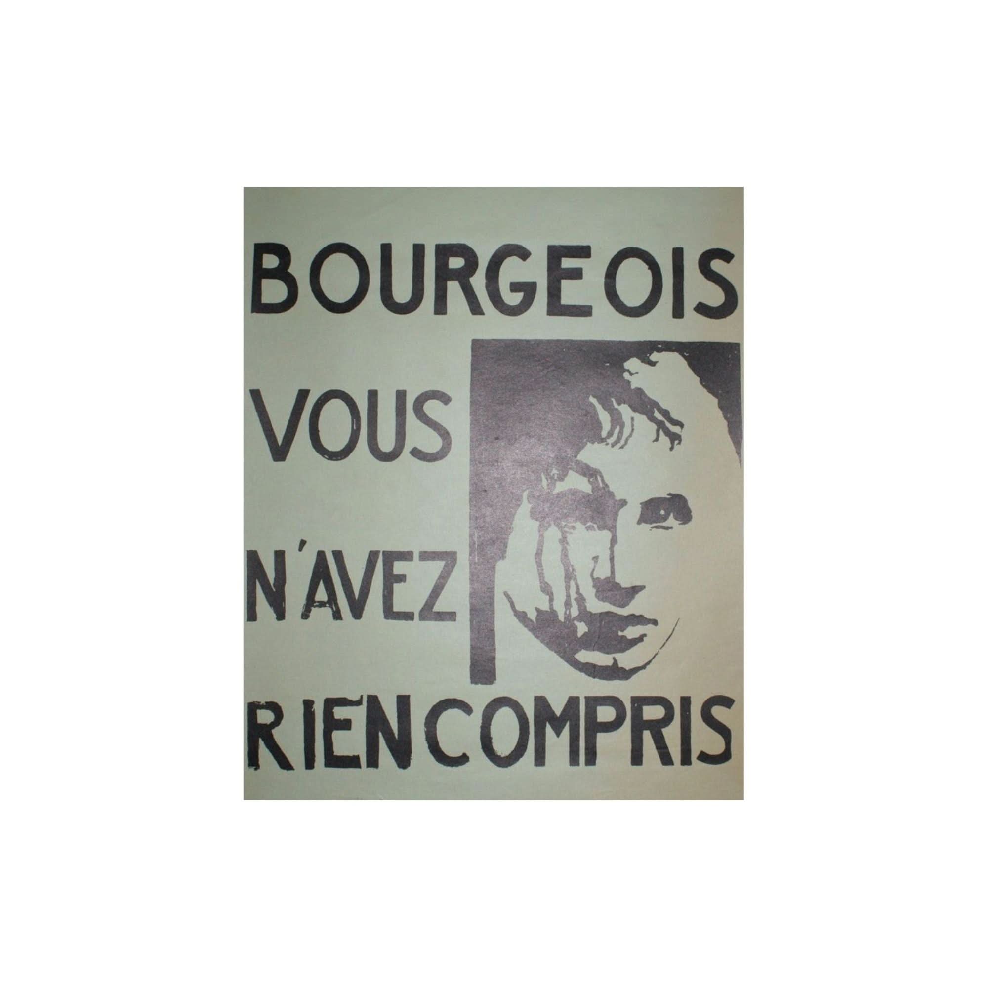 Shop Bourgeois Vous N’avex Rien Compris May 1968 Original Vintage ...