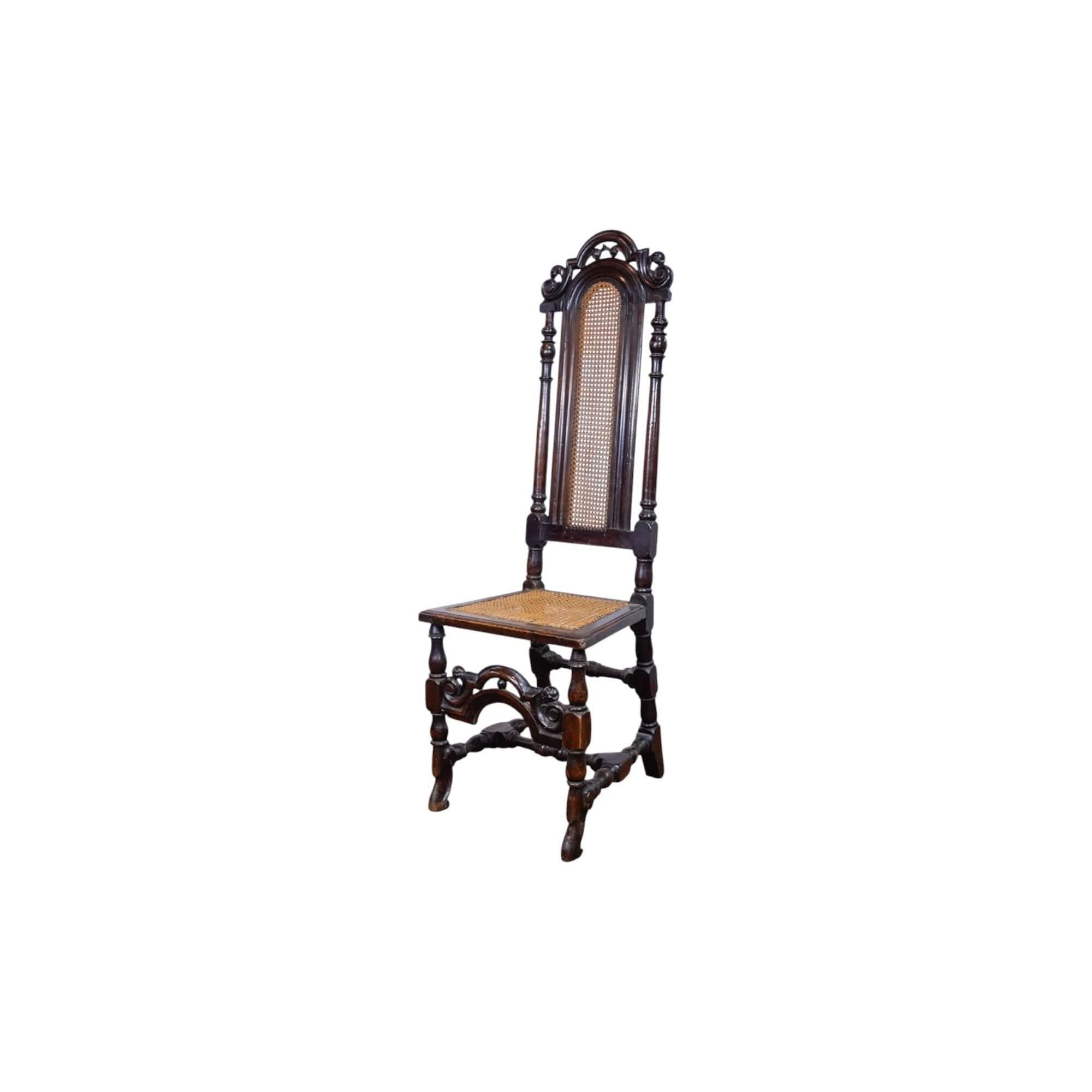 Shop William & Mary beech chair, high back, circa 1695 | Bazaa